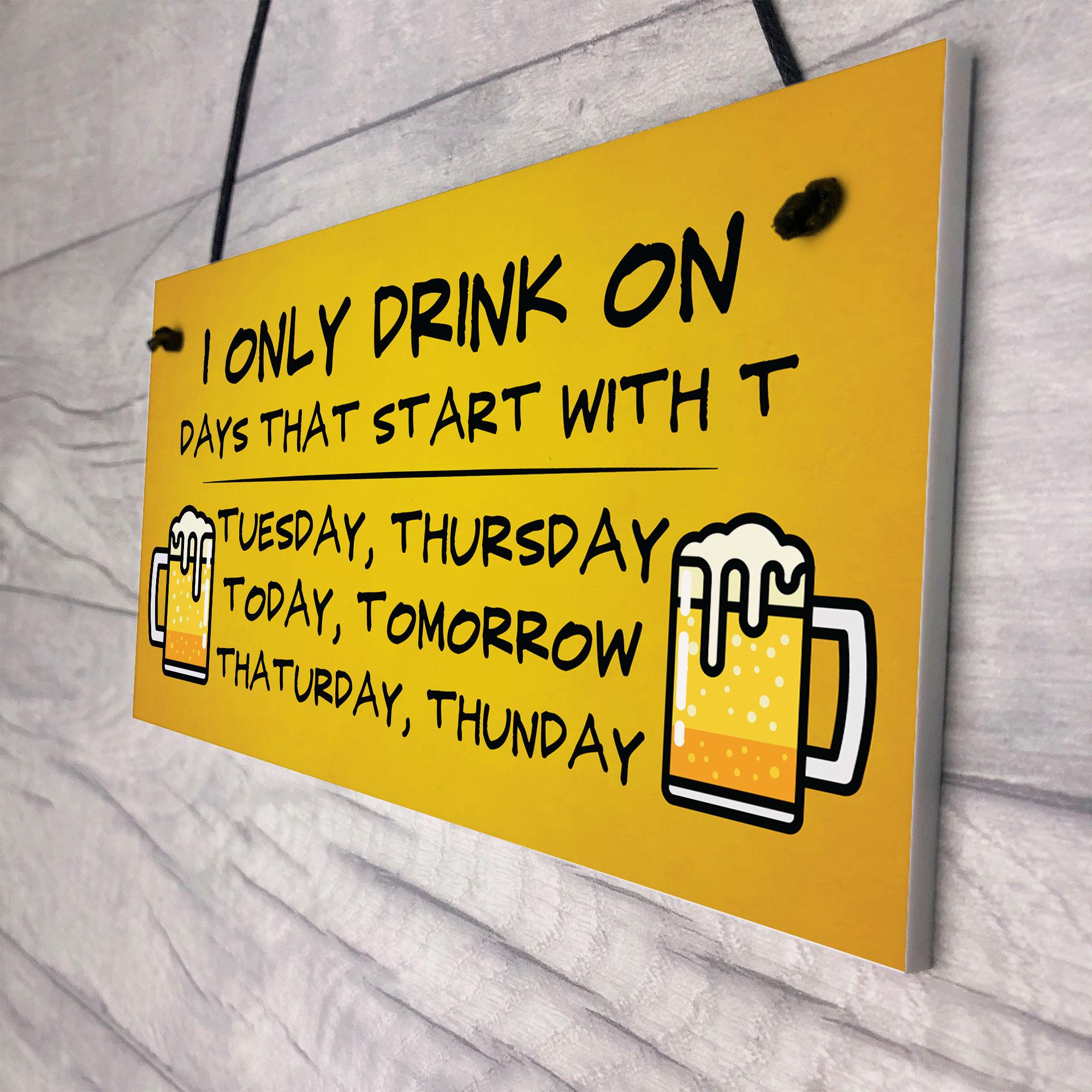 Rude Home Bar Sign Hanging Funny Garden Shed Garage Man Cave Sign Beer ...