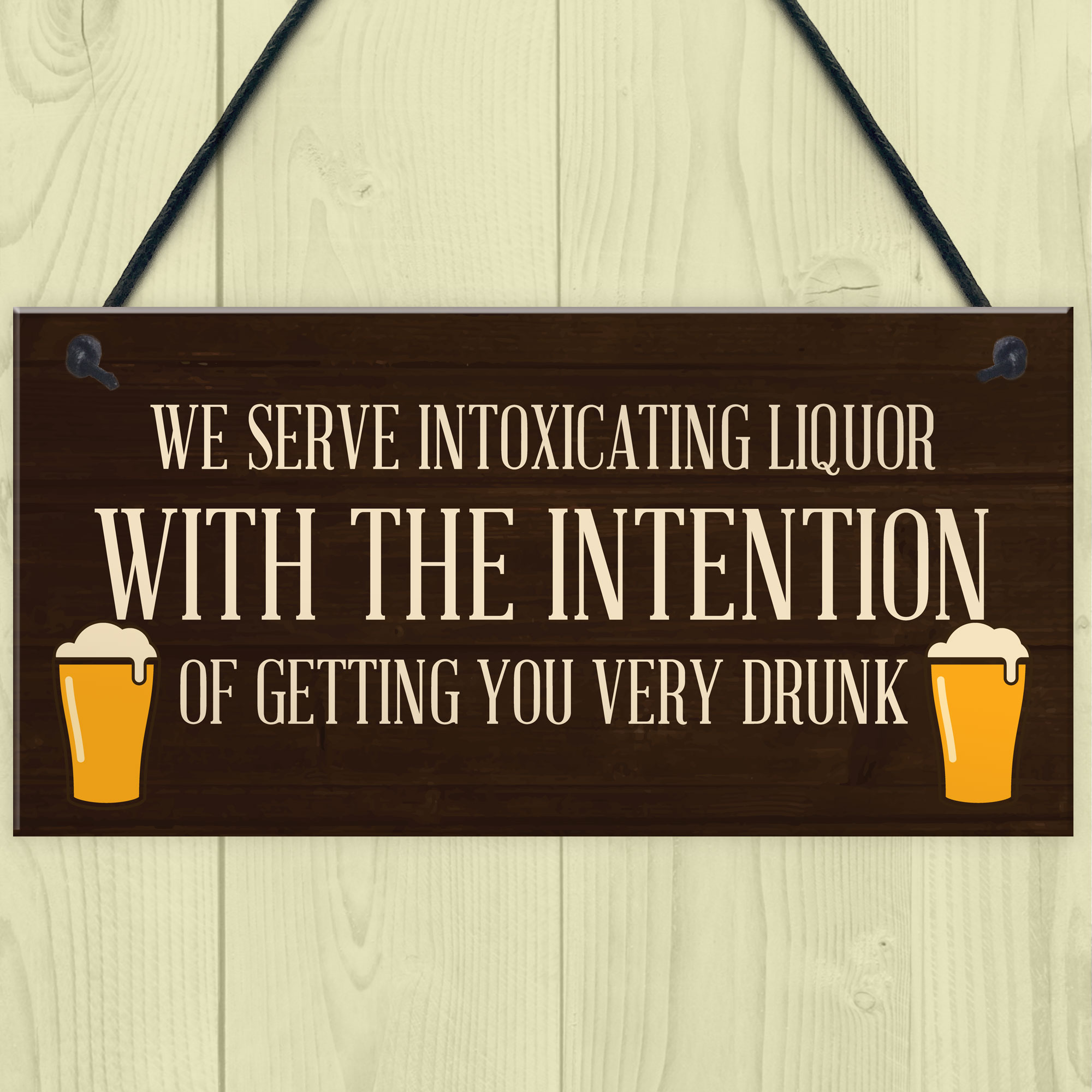 Rude Bar Sign Hanging Funny Garage Pub Shed Man Cave Garden Sign Beer ...