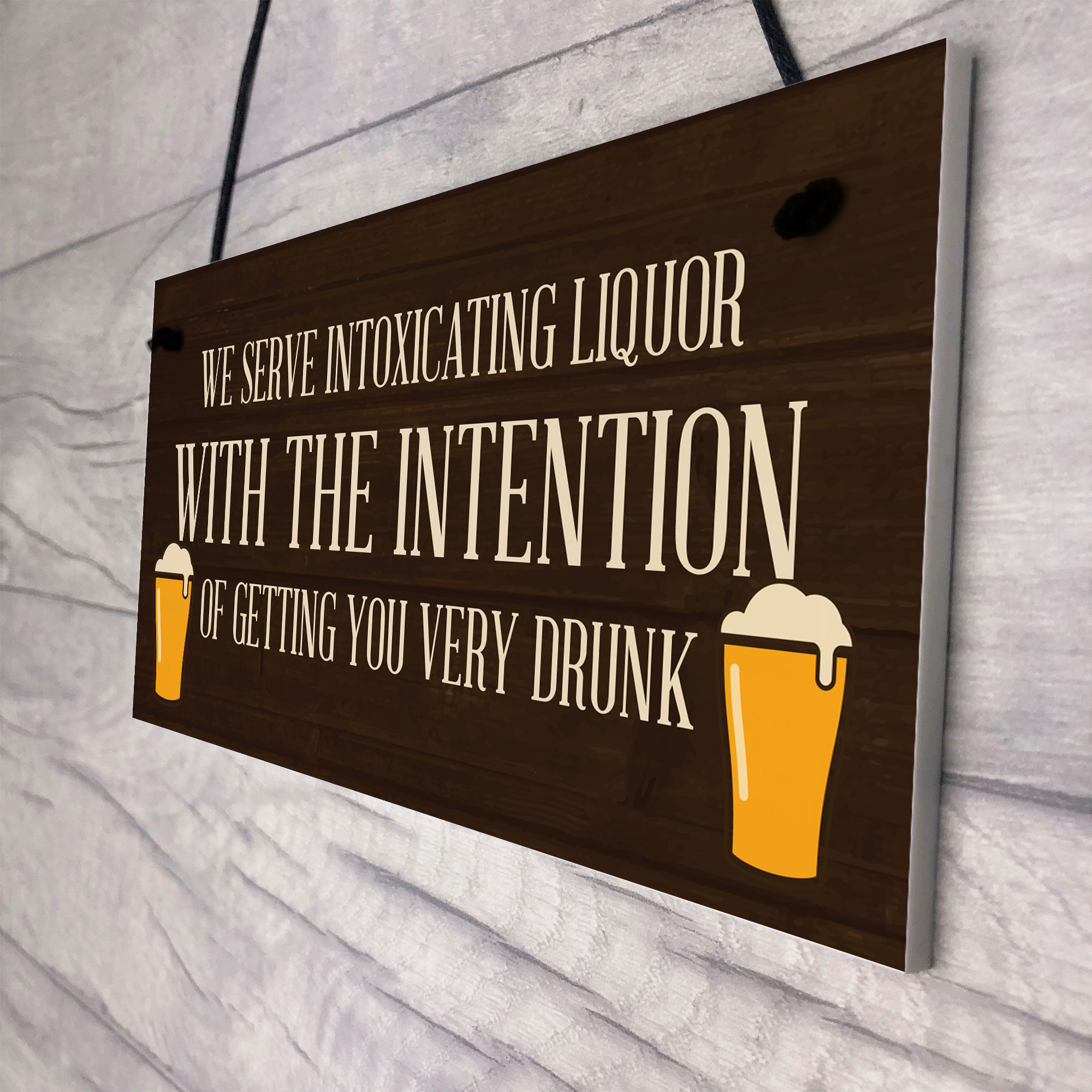 Rude Bar Sign Hanging Funny Garage Pub Shed Man Cave Garden Sign Beer ...