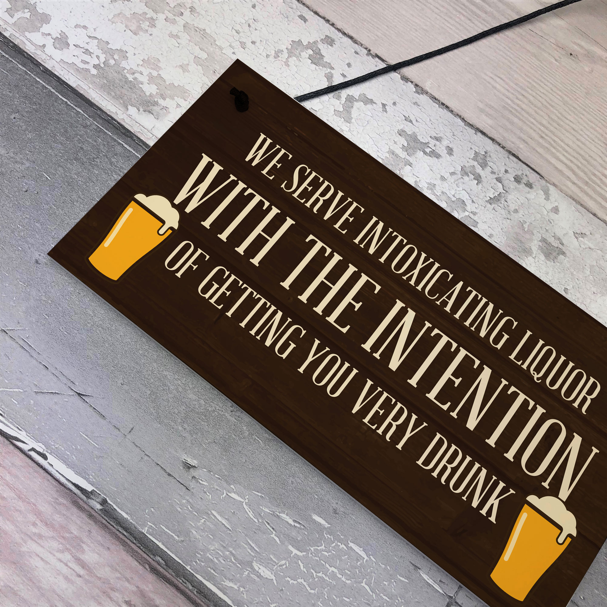 Rude Bar Sign Hanging Funny Garage Pub Shed Man Cave Garden Sign Beer ...