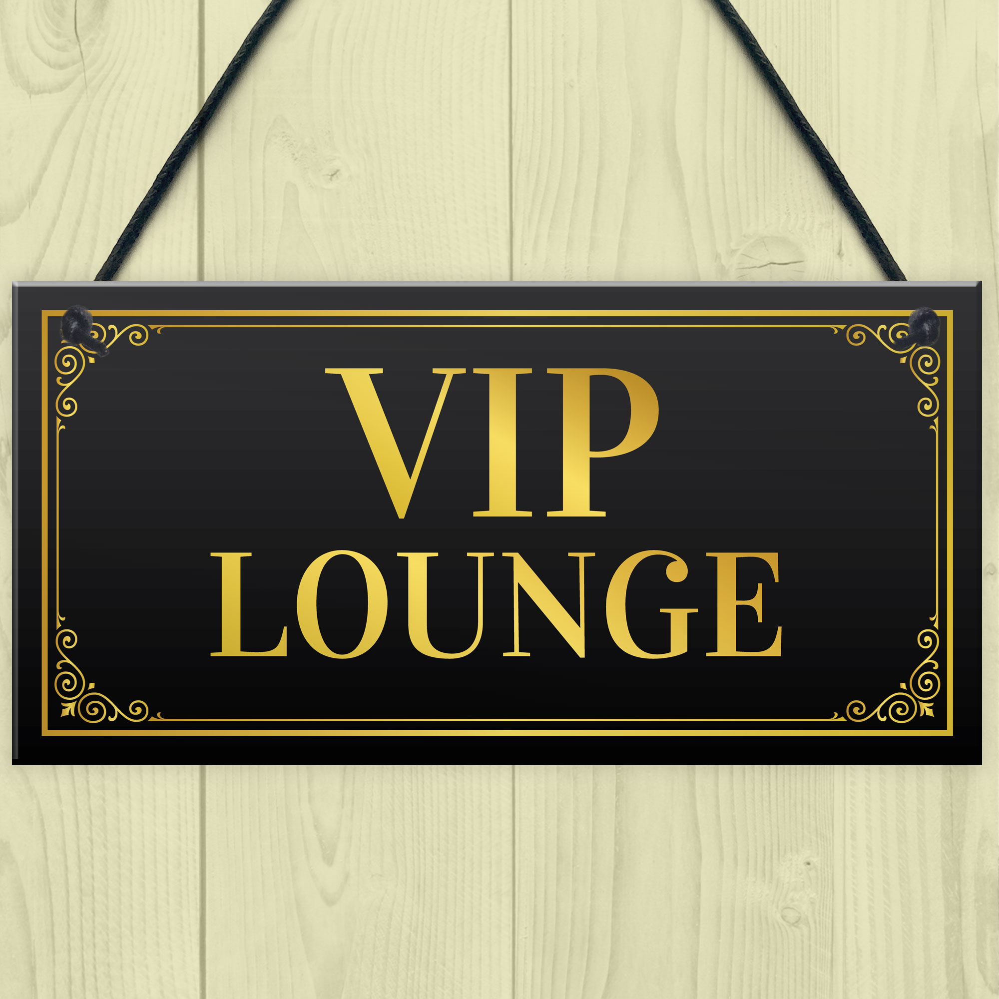 VIP Lounge Hanging Sign For Home Bar Novelty Man Cave Pub Garden Shed ...