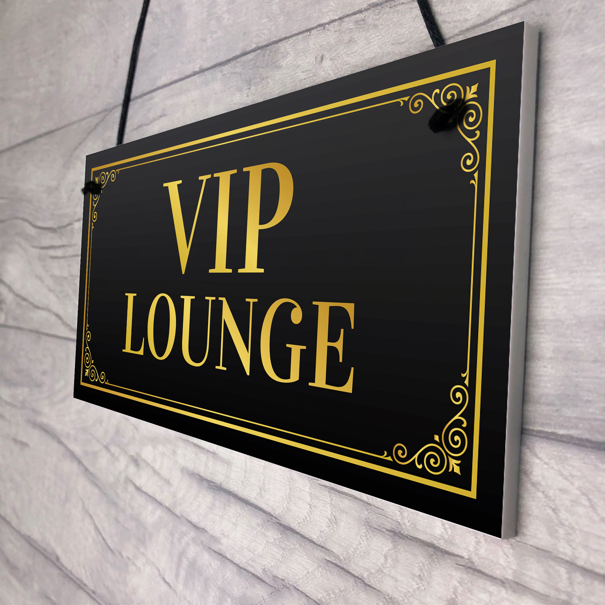VIP Lounge Hanging Sign For Home Bar Novelty Man Cave Pub Garden Shed ...
