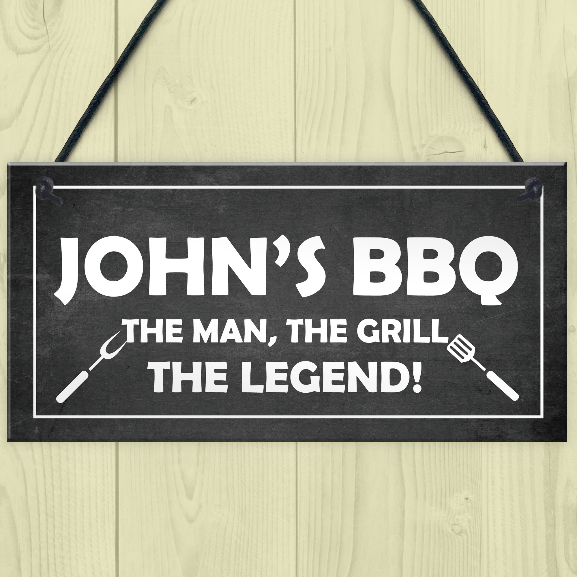Personalised BBQ Signs And Plaque For Outdoor Funny Gift For Men Garden ...