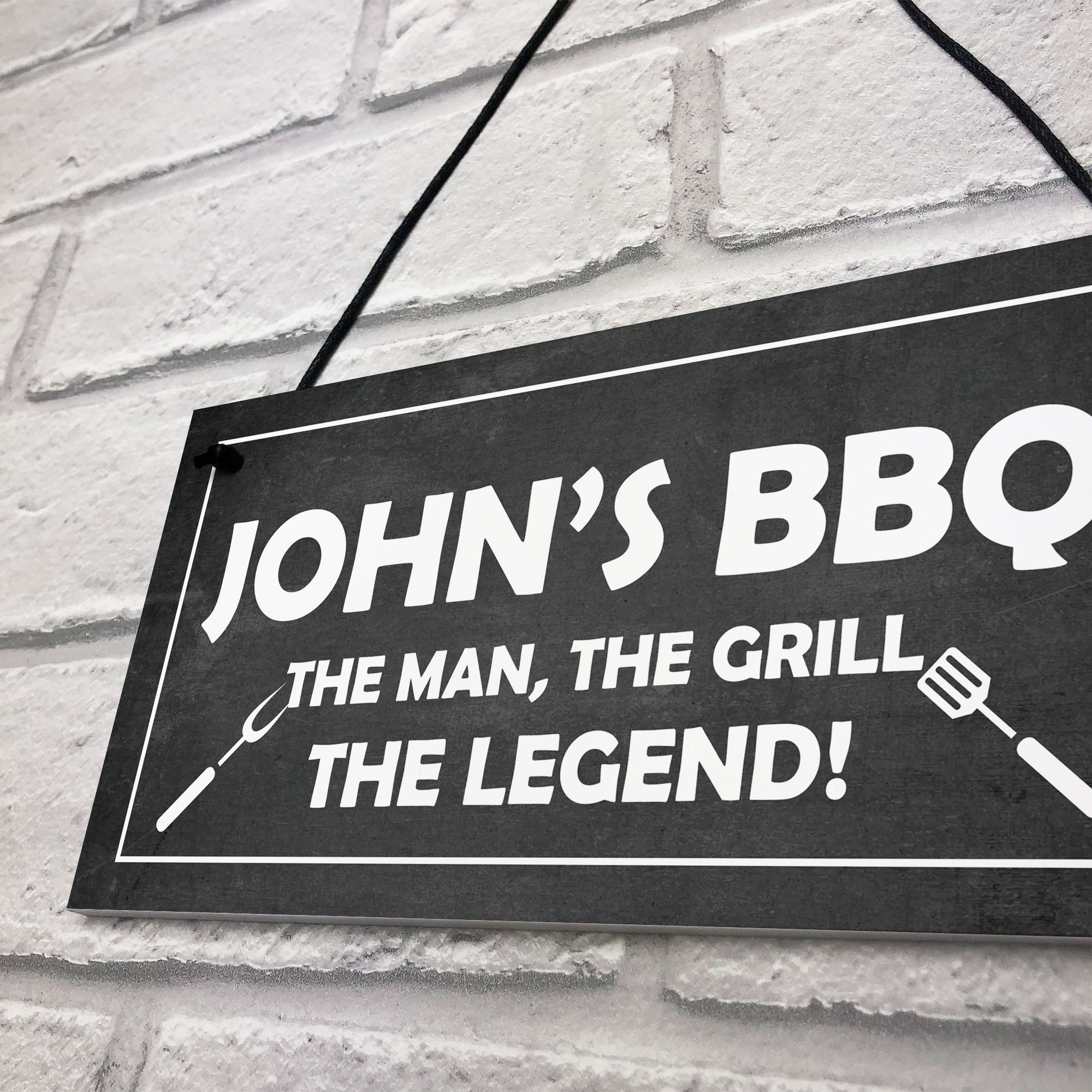 Personalised BBQ Signs And Plaque For Outdoor Funny Gift For Men Garden ...