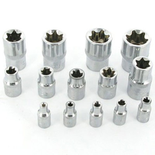 NEW FEMALE TORX SOCKET SET E4-E24 1/2 1/4 3/8 SQ DRIVE WITH LIFETIME ...