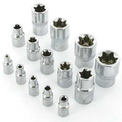 NEW FEMALE TORX SOCKET SET E4-E24 1/2 1/4 3/8 SQ DRIVE WITH LIFETIME ...