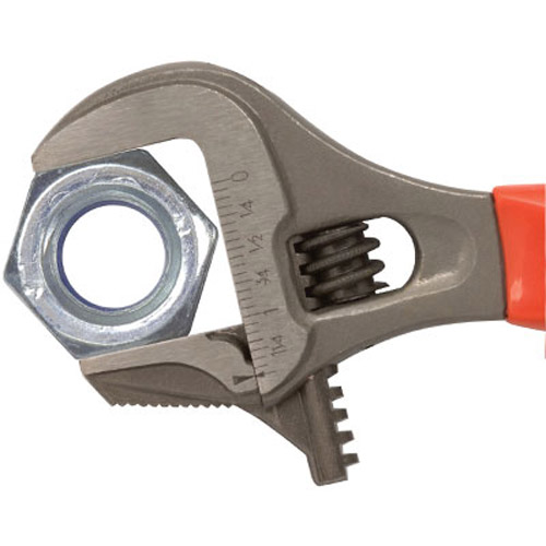 38mm WIDE JAW ADJUSTABLE PIPE WRENCH STUBBY SPANNER + JAW COVERS - NEW ...